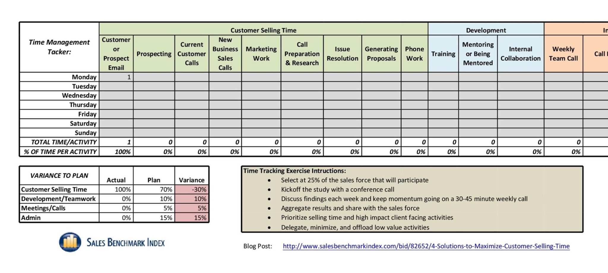 Employee Time Tracking Template (Excel)