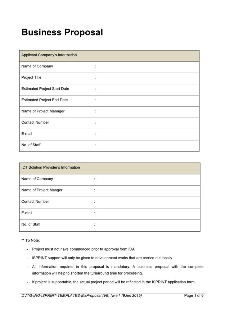 Business Proposal Template (Word)