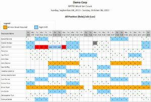 Weekly 8-Hour Shift Schedule Template
