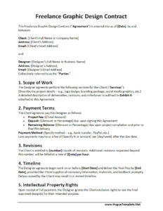 Freelance Graphic Design Contract Template