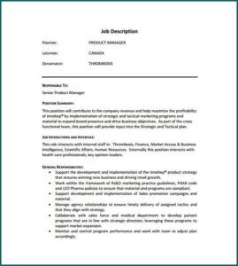 Job Description Template (Word)