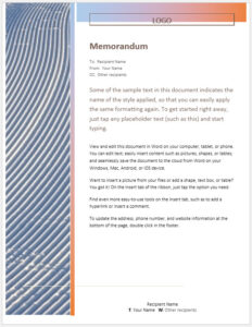 Memorandum Template (Word)