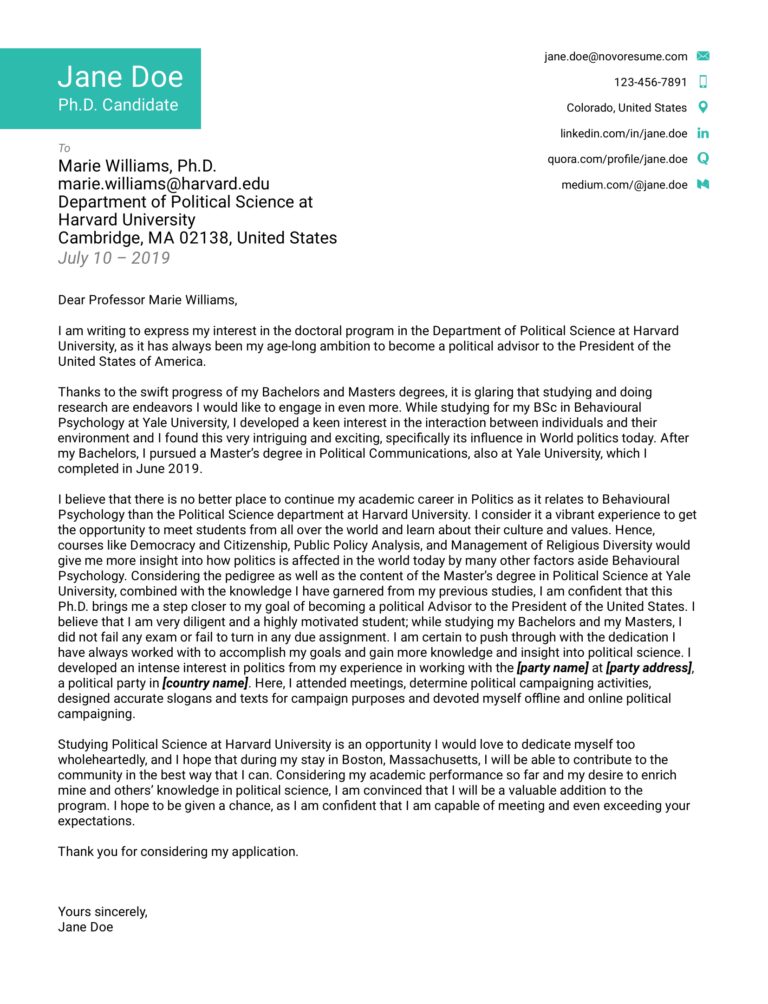 Customizable Motivation Letter Template (Word)