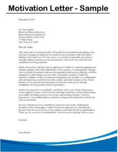 Customizable Motivation Letter Template (Word)