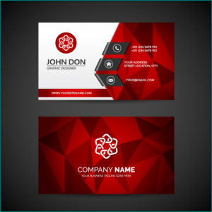 Customizable Name Card Template (Word)