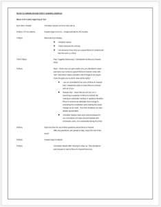 Free Printable Party Program Template