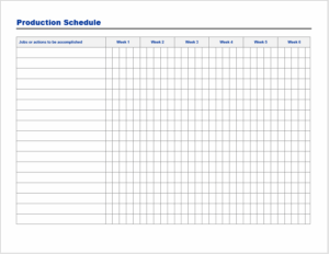 Production Shift Schedule Template