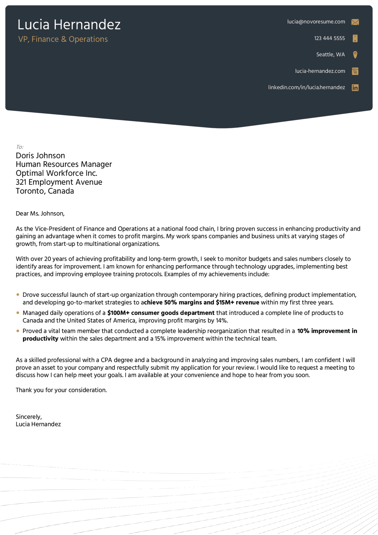 Professional Cover Letter Template (Word)