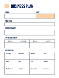 Simple Business Plan Template (Word)