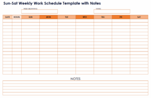 Free Printable Staff Schedule Template