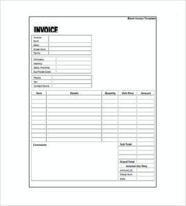 Standard Invoice Template (Excel)
