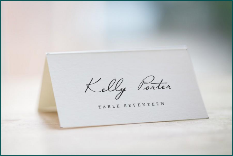 Free Printable Table Card Template